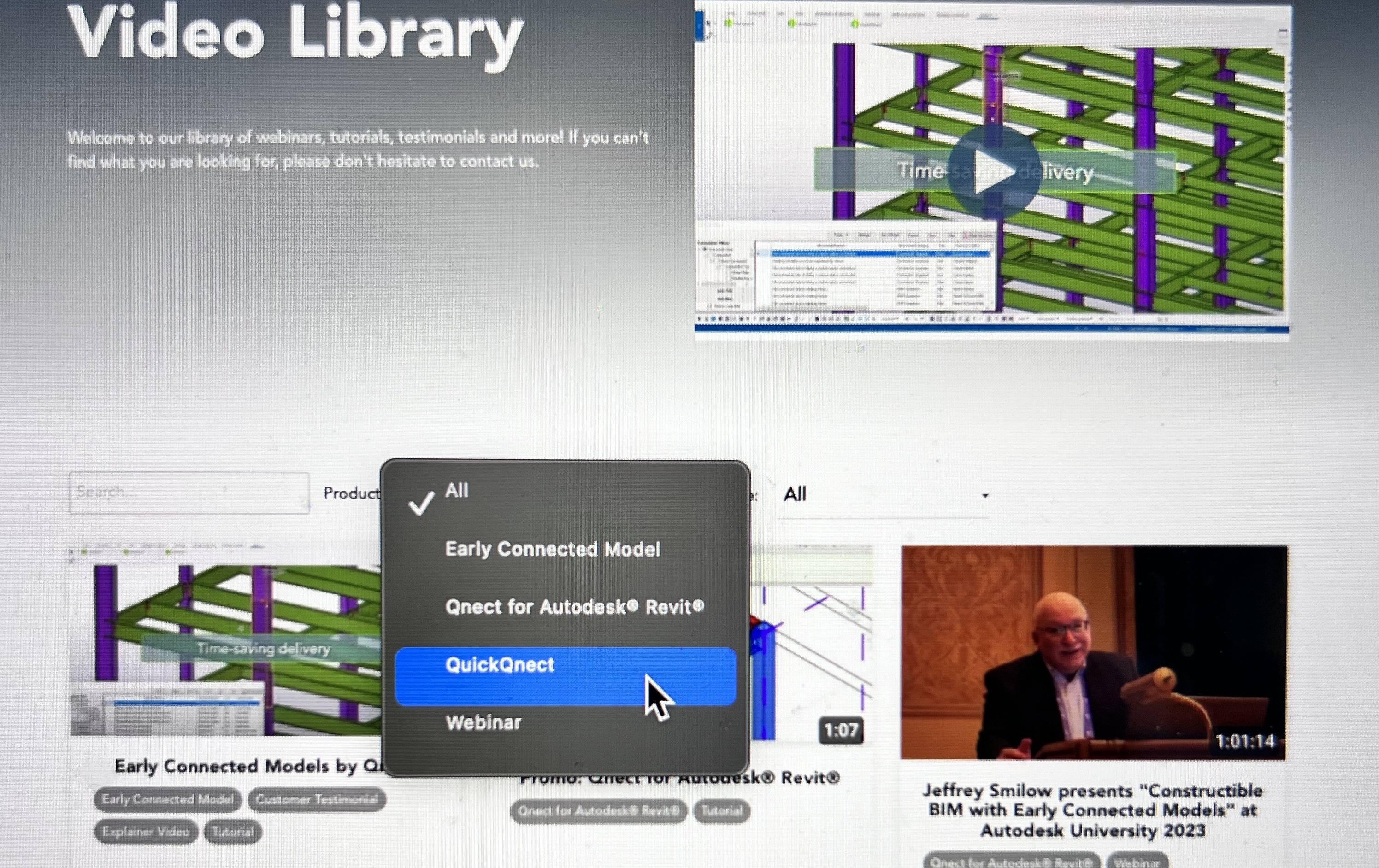 Qnect Video Library: Webinars, Tutorials & Client Success Stories